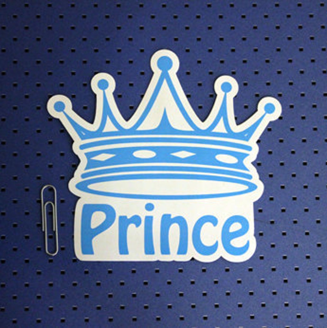 Prince Crown Bumper Sticker - Etsy