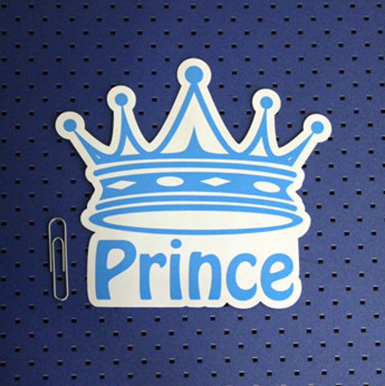 Prince Crown Bumper Sticker - Etsy