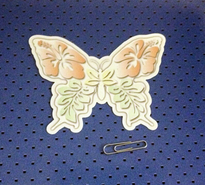 Colored Butterfly Bumper Sticker - Etsy