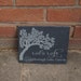 Slate house sign shed sign bird in tree sign personalised | Etsy