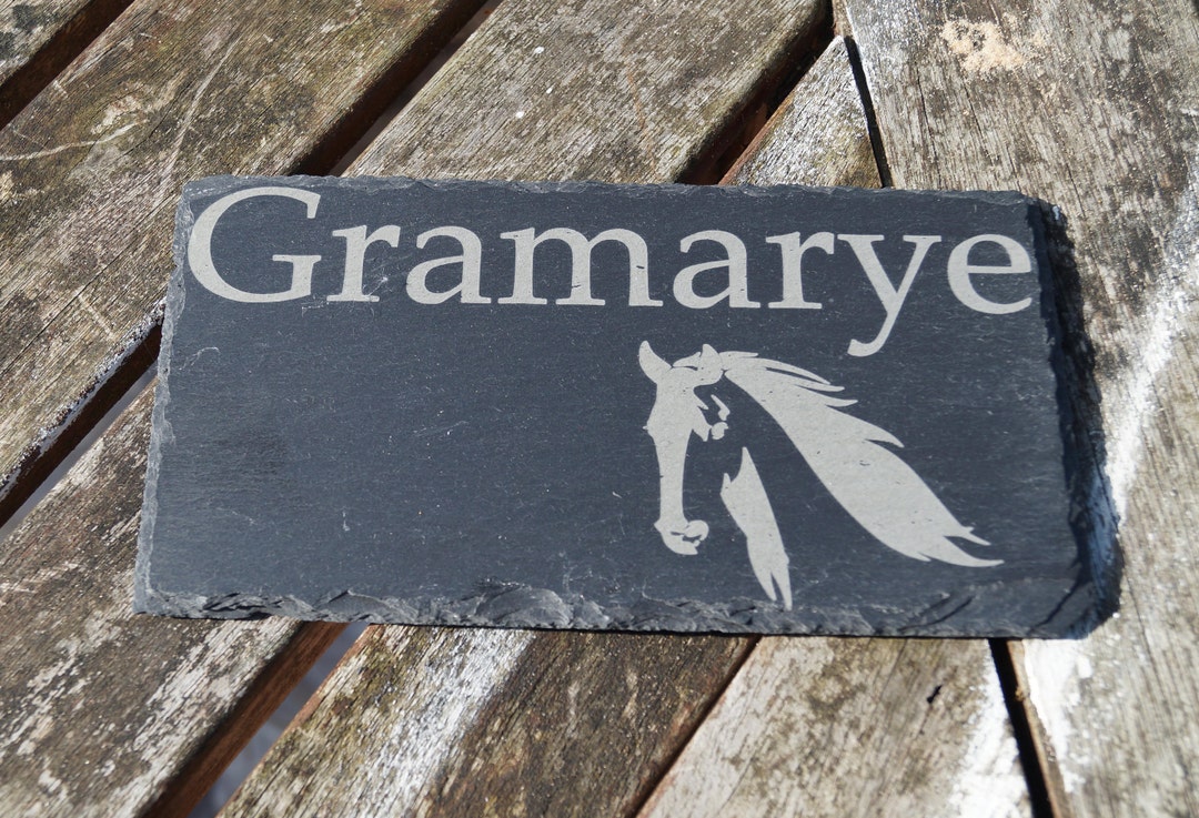 Childs Stable Sign, Horse Name Sign, Stable Sign, Personalised Slate ...
