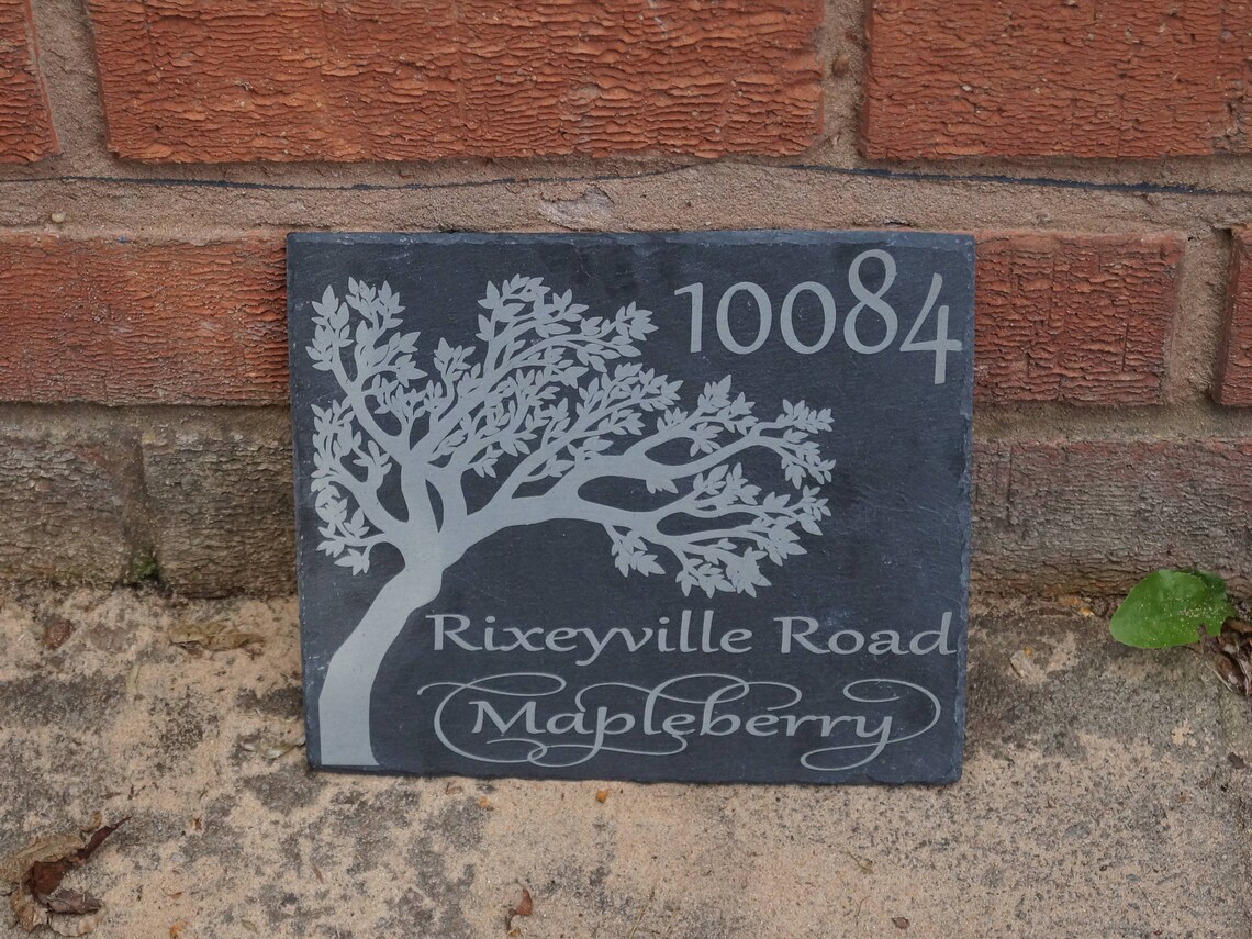 Slate House Signstable Sign Personalised Slate Sign Bespoke | Etsy UK