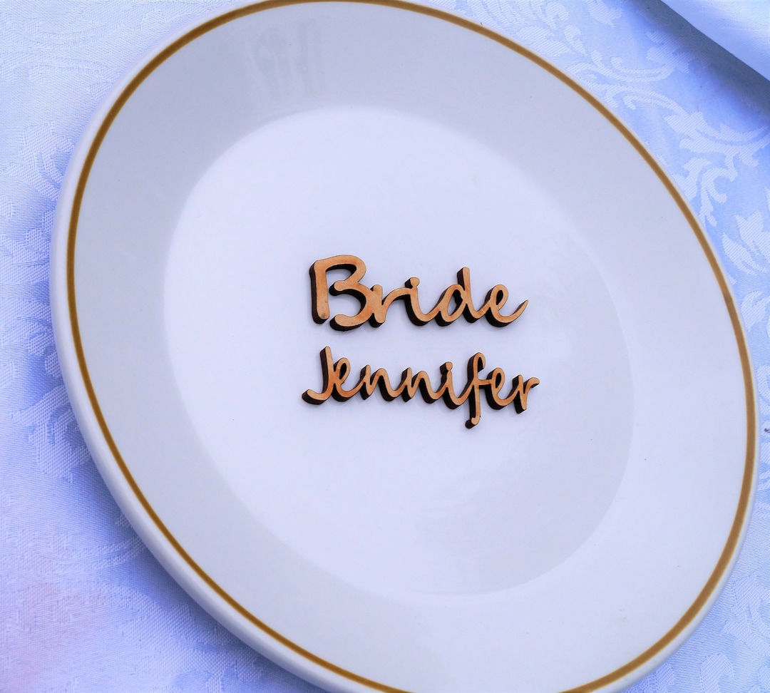 Wooden Name Place Setting, Wooden Wedding Place Name, Wedding Place ...