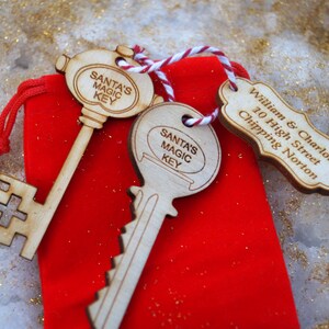 Santa's Magic Key With Personalised Tag, Father Christmas Key ...