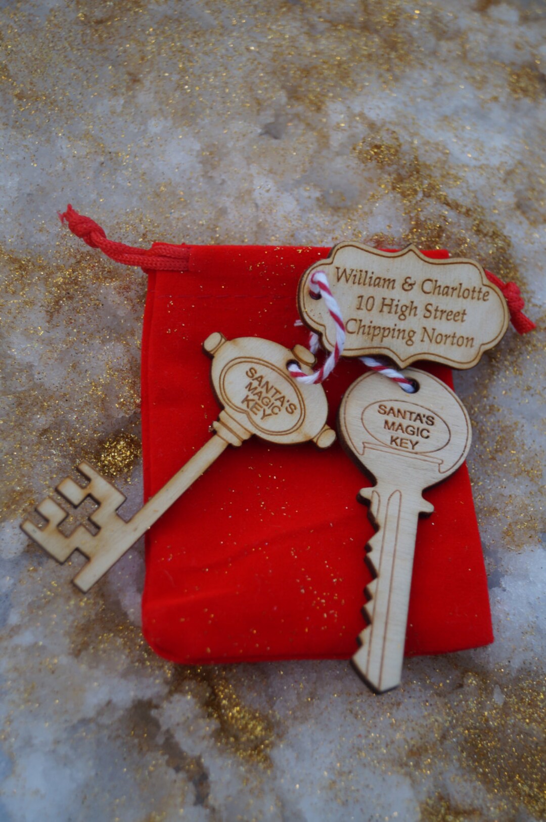 Santa's Magic Key With Personalised Tag, Father Christmas Key ...