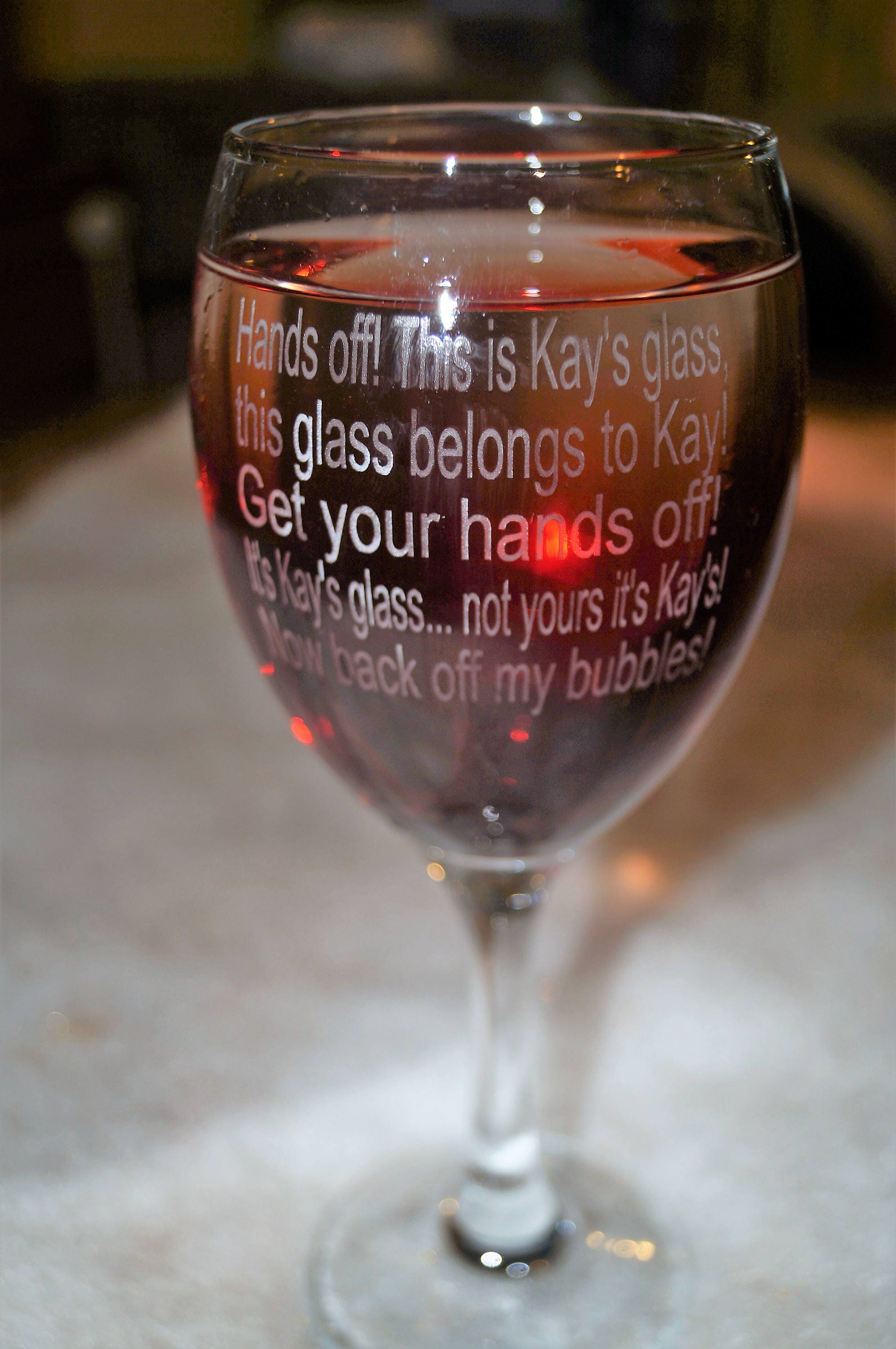 Personalised Wine Glass Wine Glass Teachers T Bridesmaid Etsy