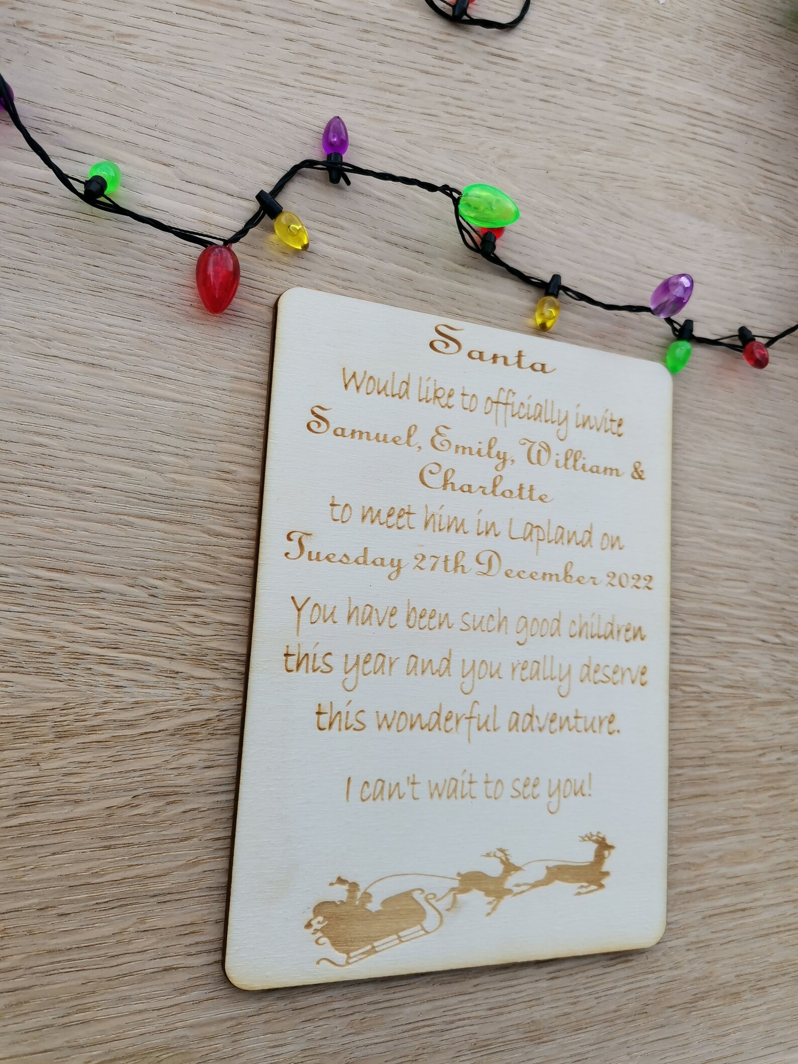 Personalised Santa Invitation, Lapland Invitation, Letter From Father ...