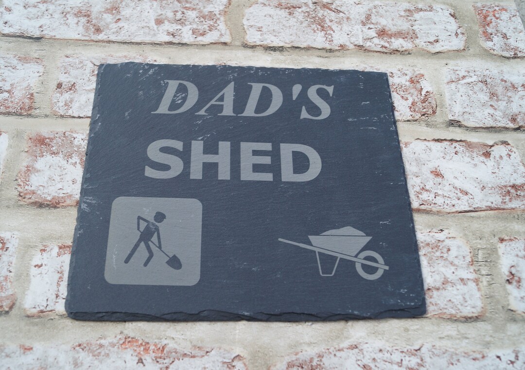 Dads Shed Sign, Mans Shed Sign, Slate Shed, Beer Cave, Dad's Plaque ...