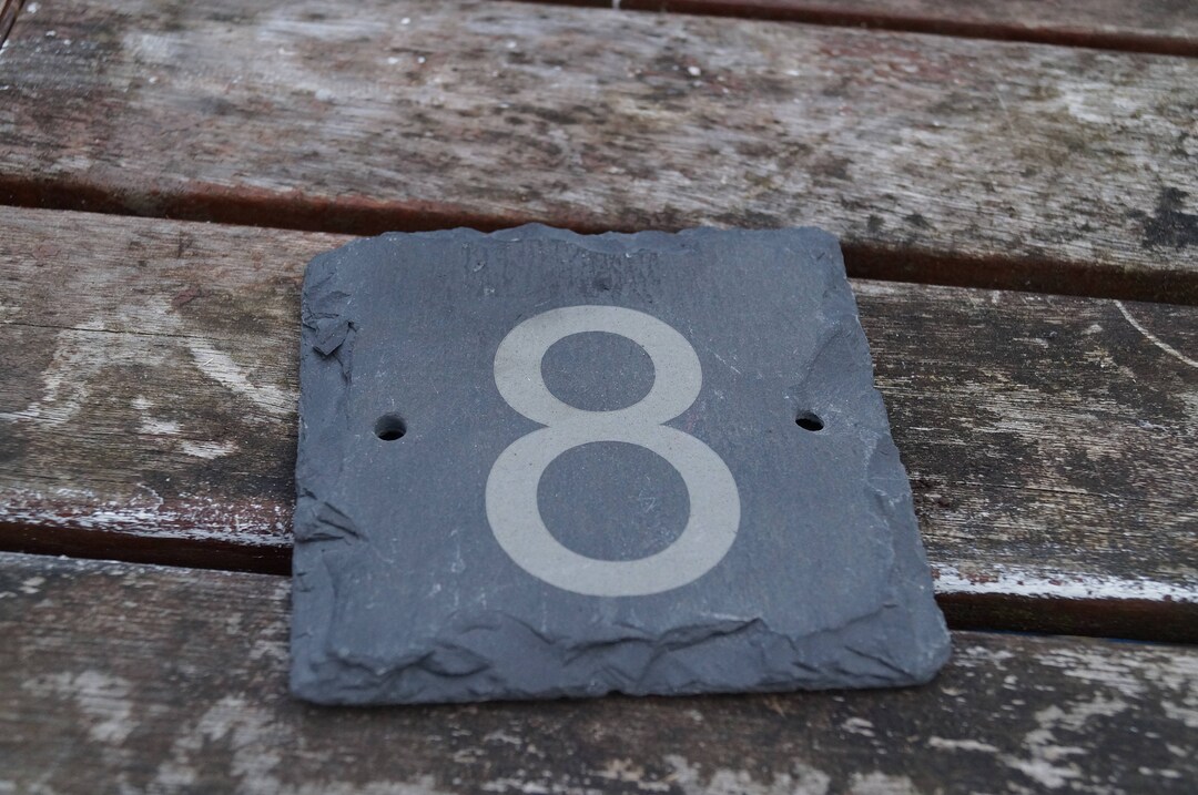 Slate House Numbers, House Number, Personalised Slate Sign, House Sign ...