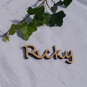 Wooden Name Place Setting, Wooden Wedding Place Name, Wedding Place ...