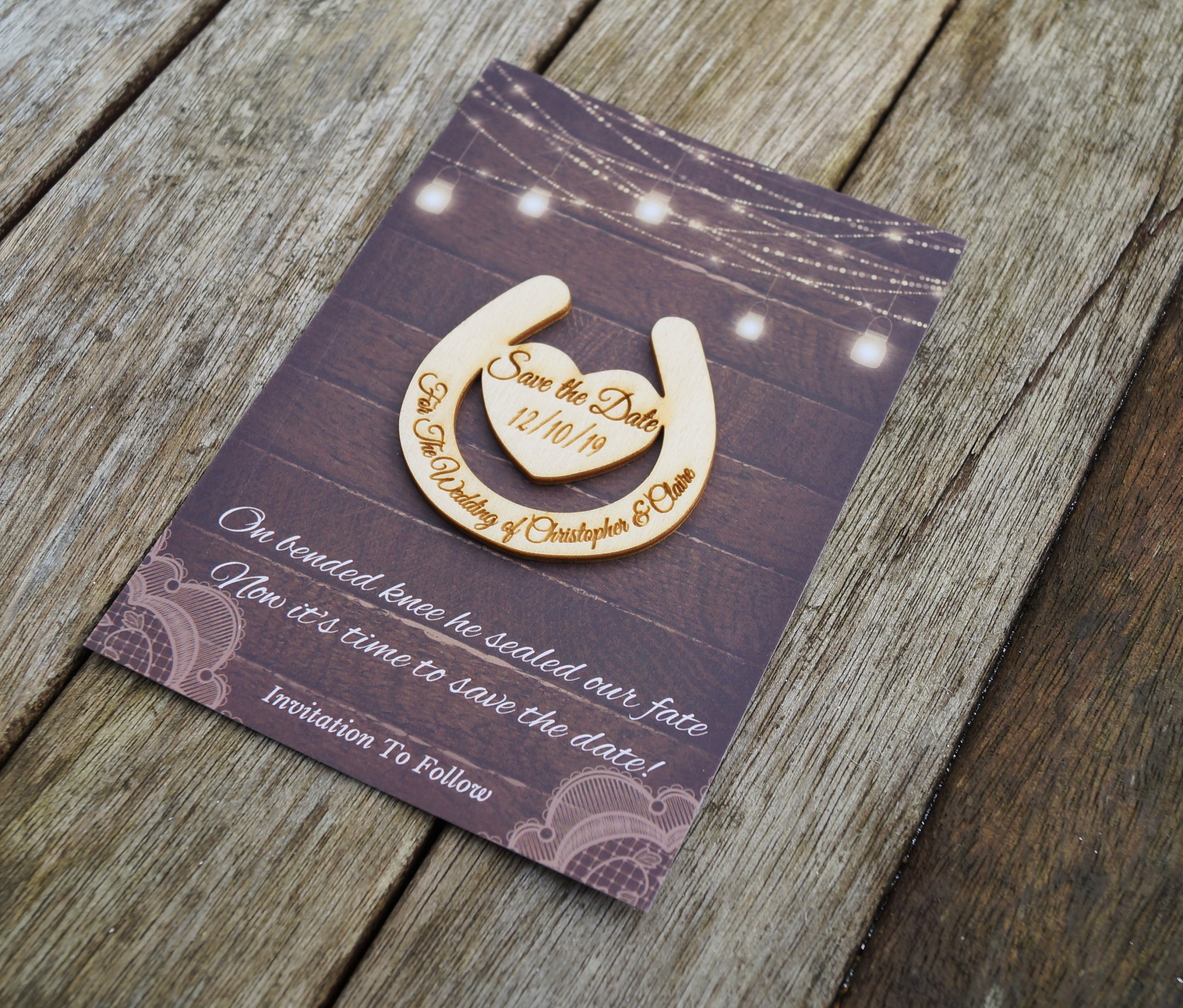 DIY Wooden Save the Date Magnet DIY Save the Date Kit Save - Etsy UK