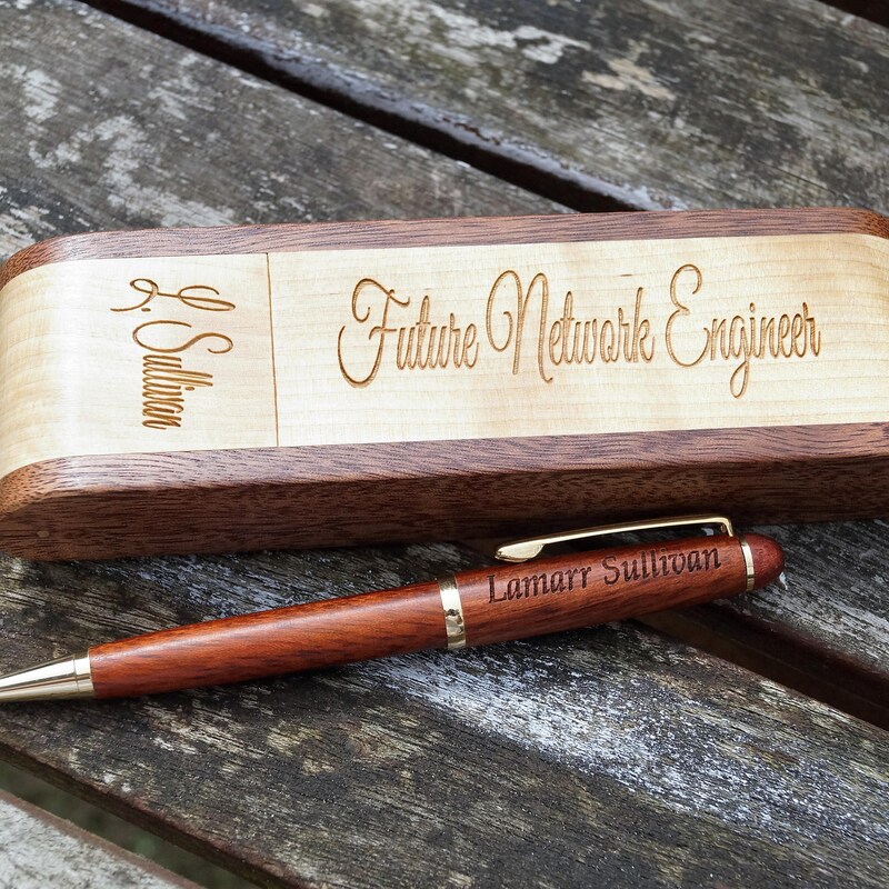 Wood Pen Case - Etsy