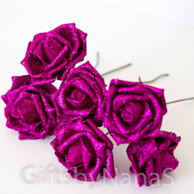 Glitter Roses Bouquet - Etsy UK