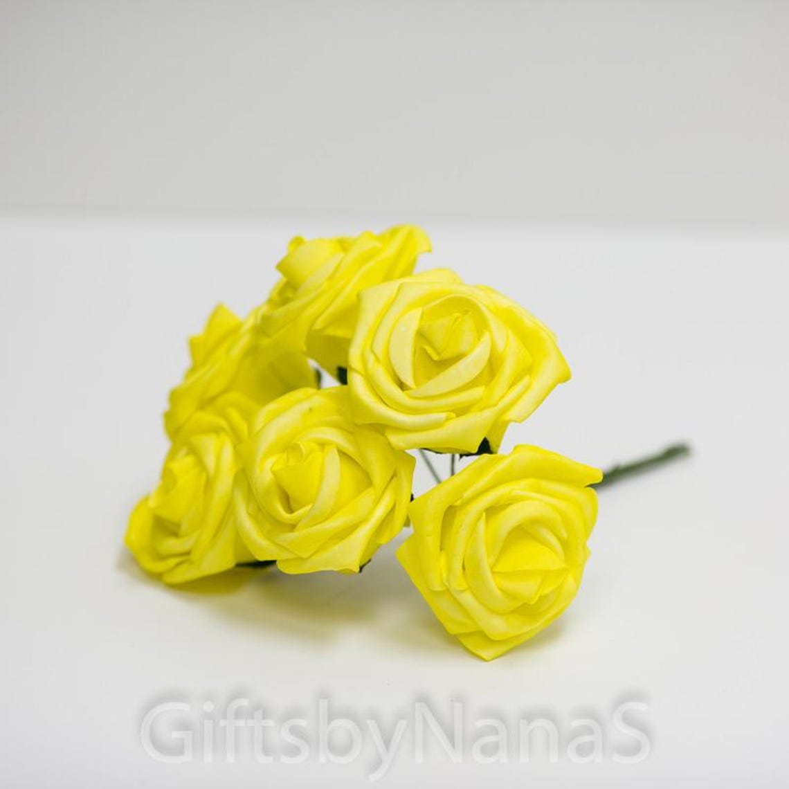 Yellow Foam Roses 36pc Foam Roses Real Touch Flowers - Etsy