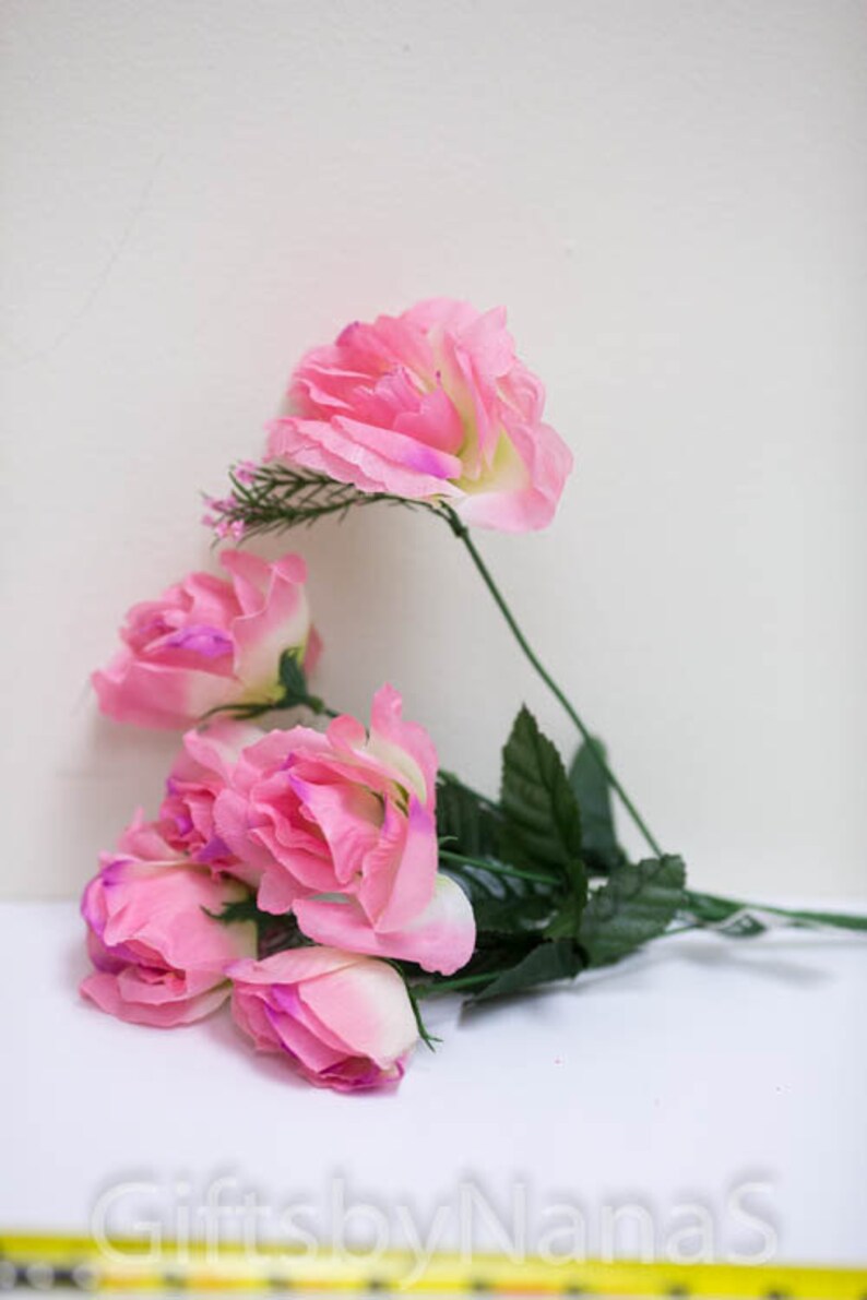 Pink Silk Roses 72pc Light Pink and Ivory Rose Bush Blush - Etsy