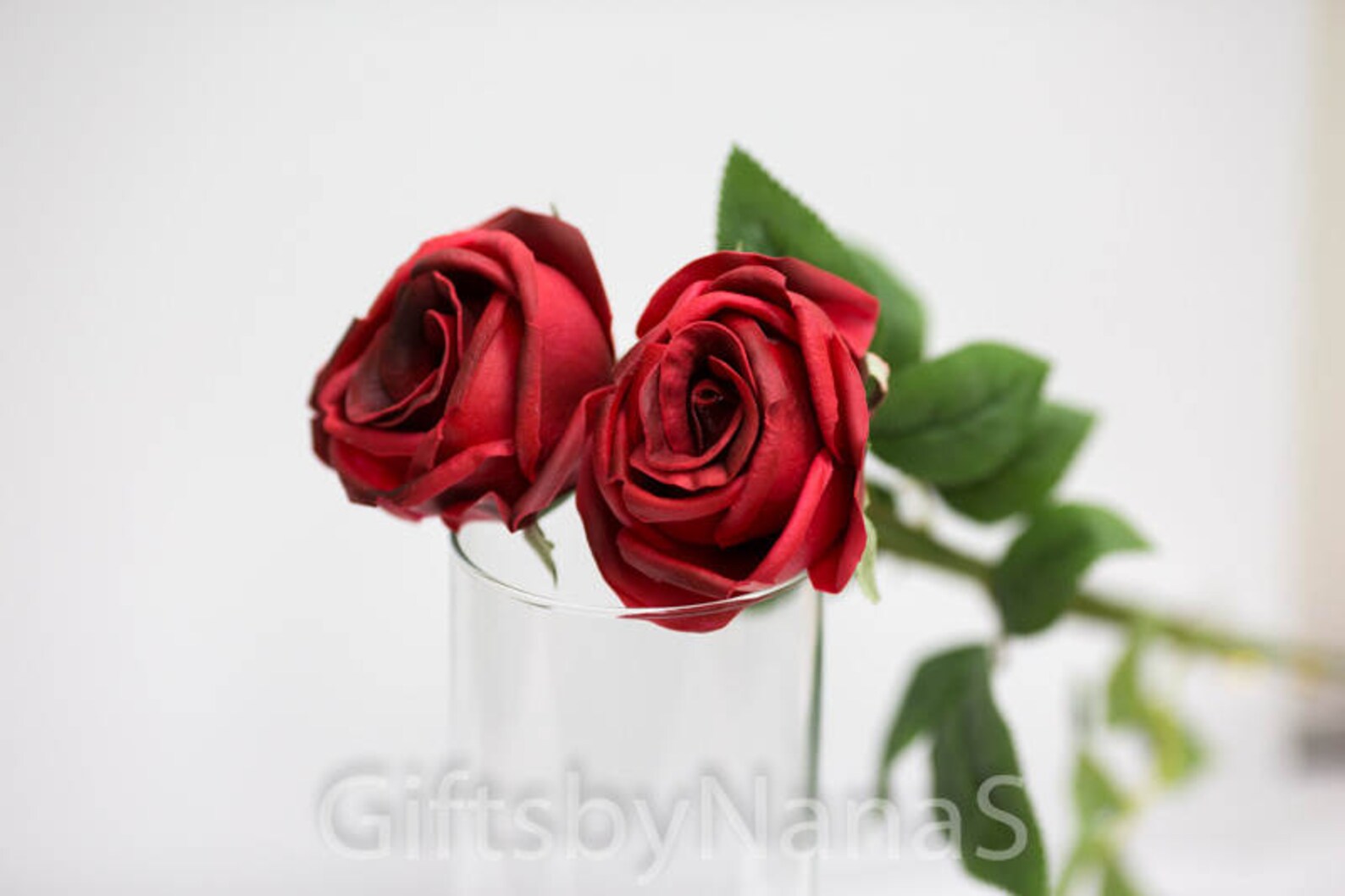 Red Real Touch Flowers Real Touch Roses Dark Red Silk Roses - Etsy