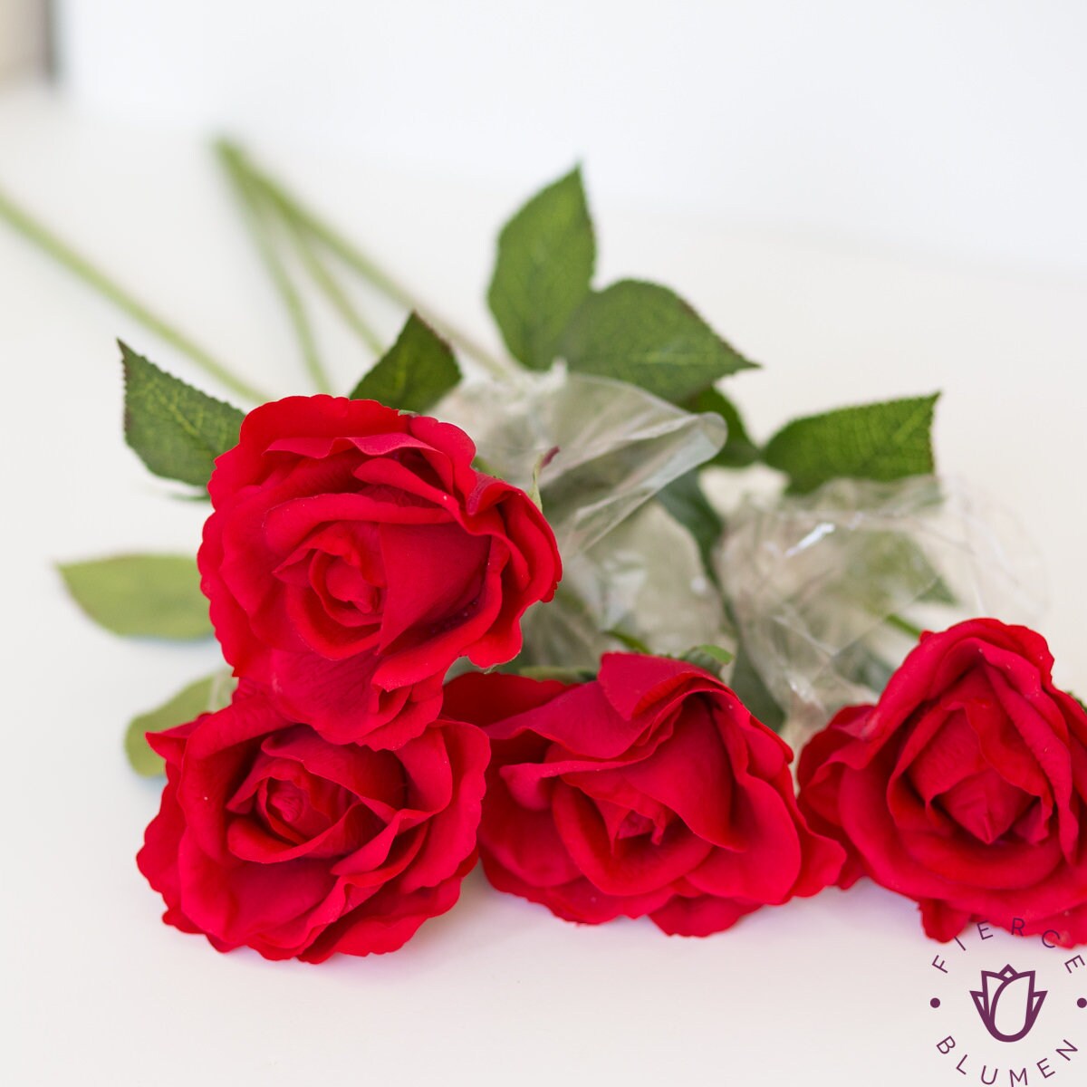 Red Real Touch Flowers Crimson Red Latex Flowers Silk | Etsy