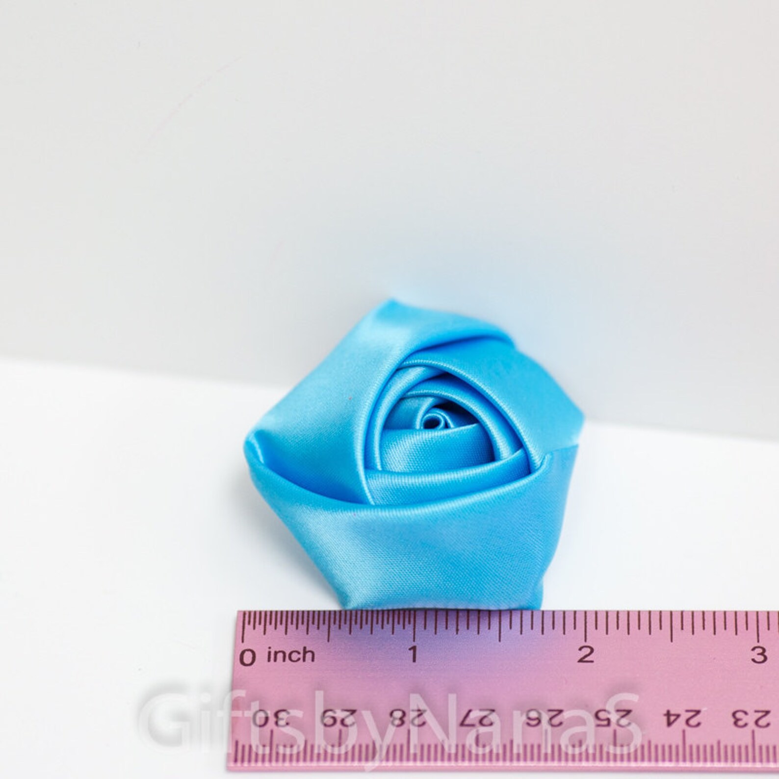 Satin Roses 9pc Satin Rosettes Satin Flowers Satin Rolled | Etsy