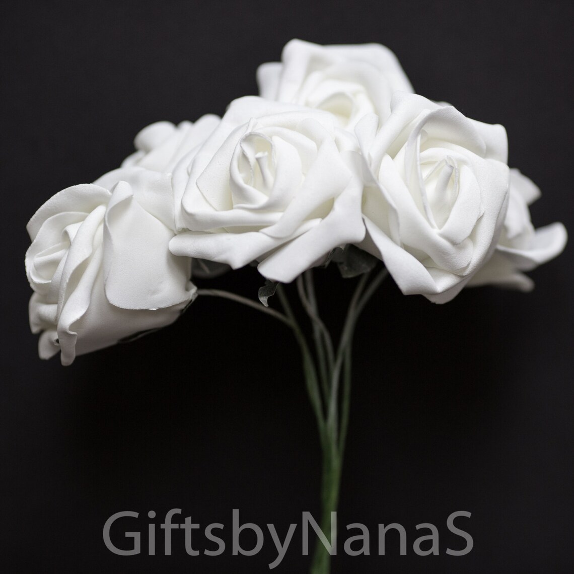 White Foam Roses Large White Roses Bulk Silk Flowers Cheap - Etsy