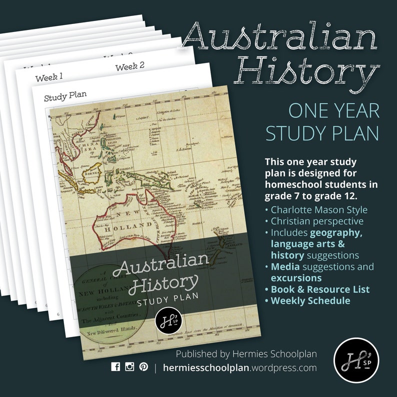 Homeschool – Australian History Study Plan - Etsy