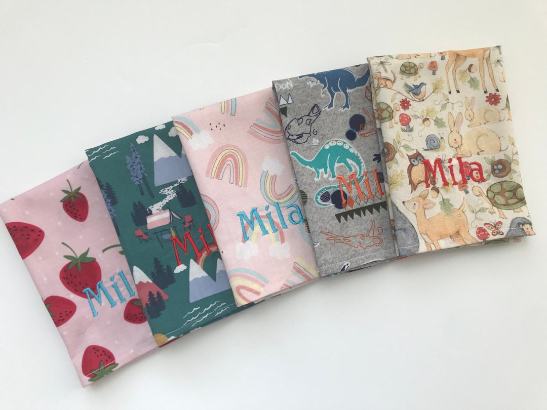 Personalized Name Napkins, Kids 12x 12 Cotton Napkins, PICK YOUR PRINTS ...