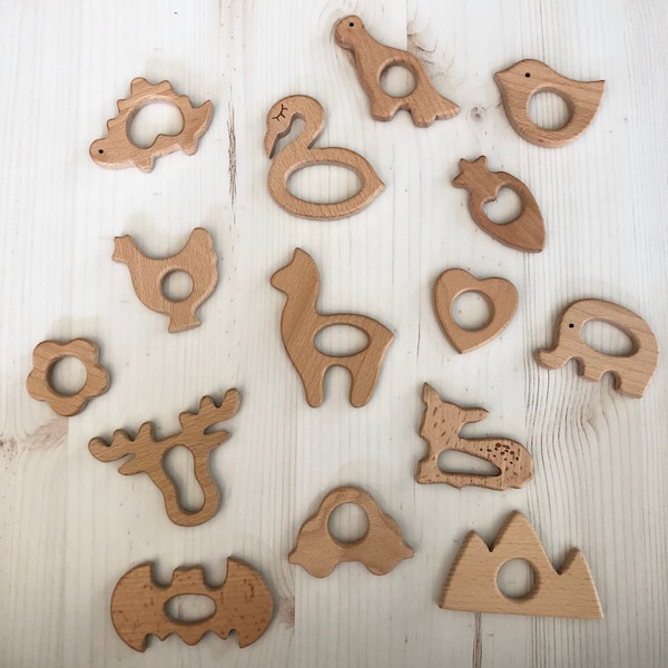 Wooden Teethers - Etsy