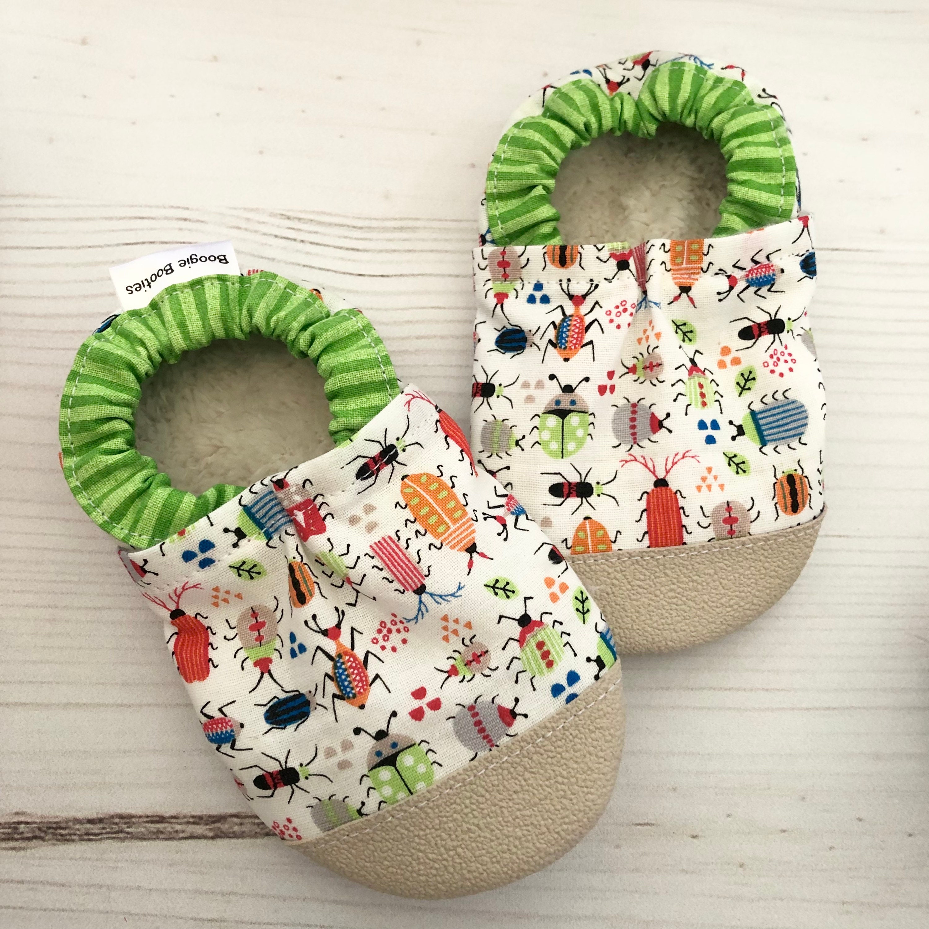 Doodlebug Baby Shoes Boy Girl Baby Booties Bugs Soft Sole | Etsy
