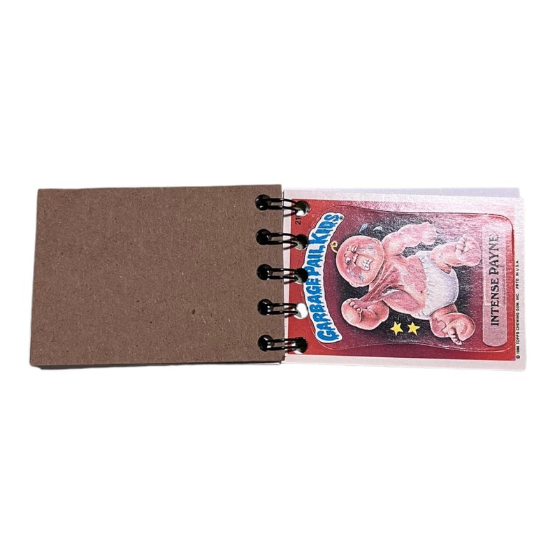 Upcycled Garbage Pail Card Mini Notebook, Journal, Notepad (get a Lot ...