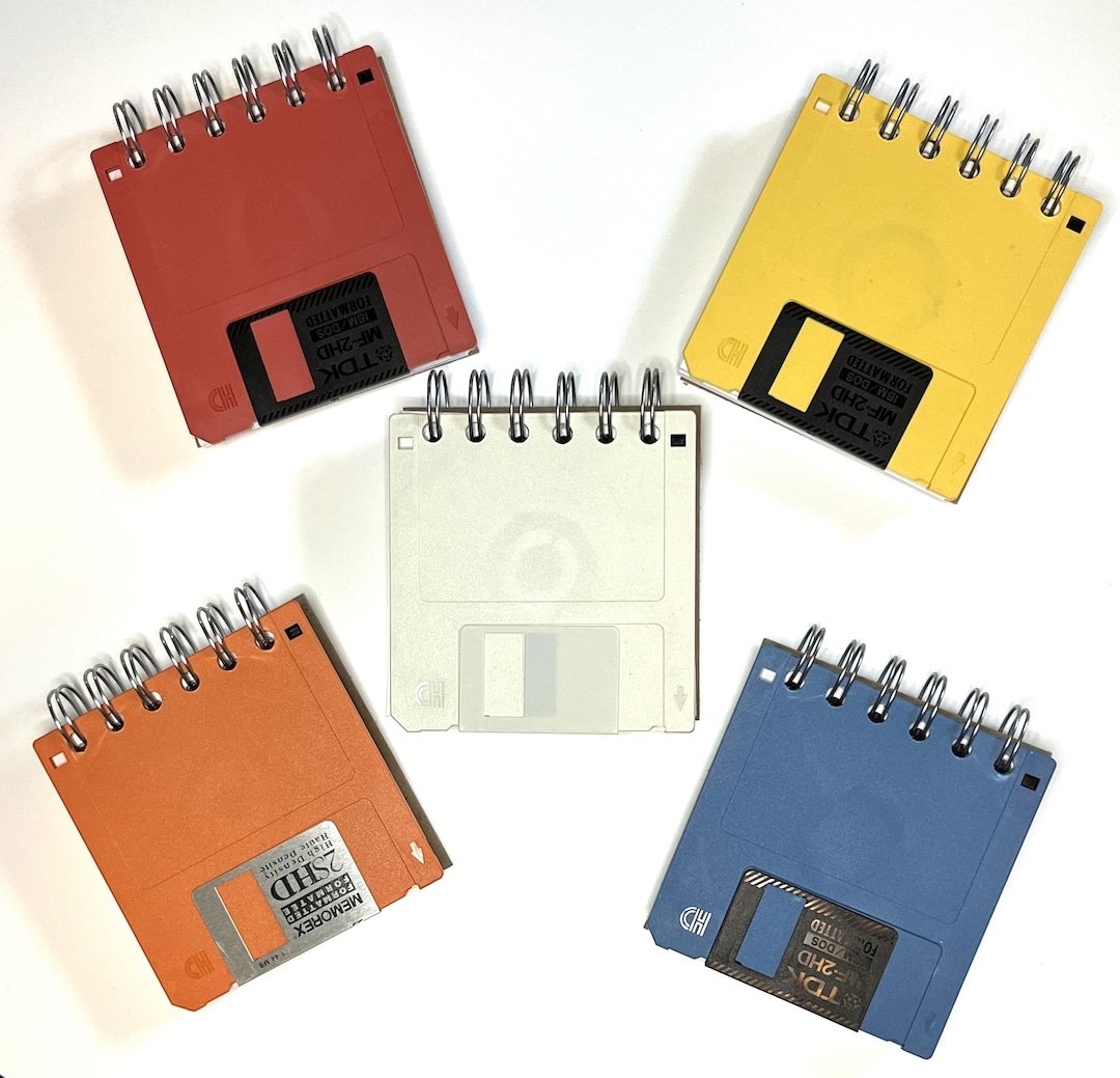 Upcycled Floppy Disk Journals - Matte Colored 3.5" Floppy Disks - Etsy