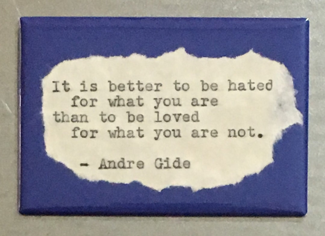 Inspirational Fridge Magnet: Andre Gide Quote. Literary, Motivational ...
