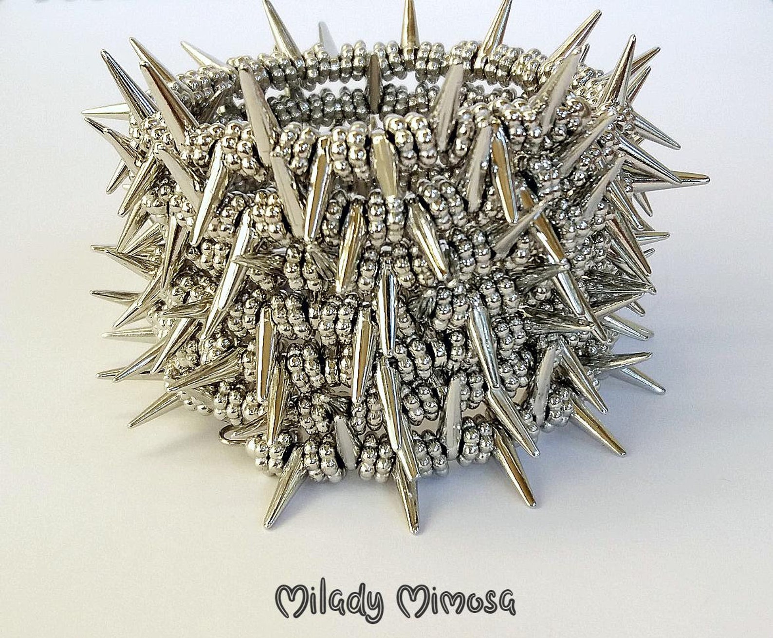 Spike Barb Wire Bracelet, Punk Rock Bracelet, Spike Cuff, Woman Gothic ...