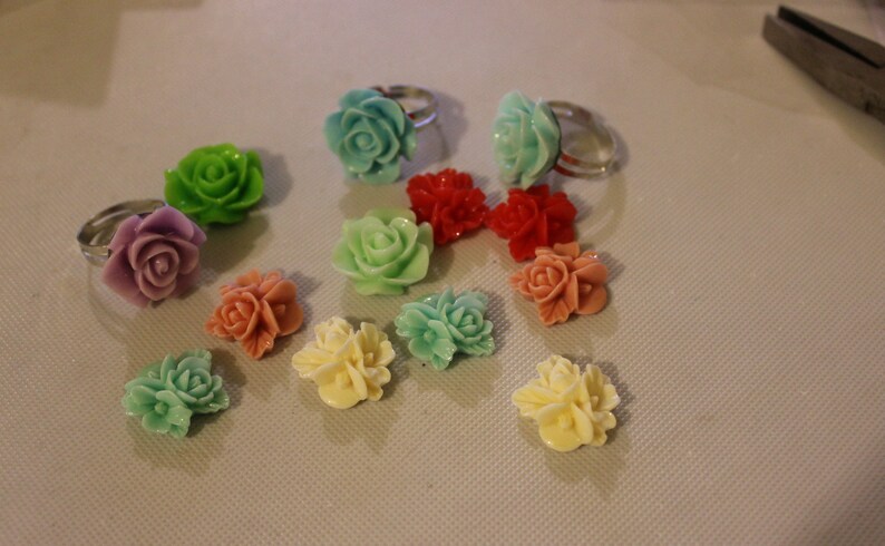 Flower Ring Rose Ring Romantic Ring Adjustable Ring Teen | Etsy