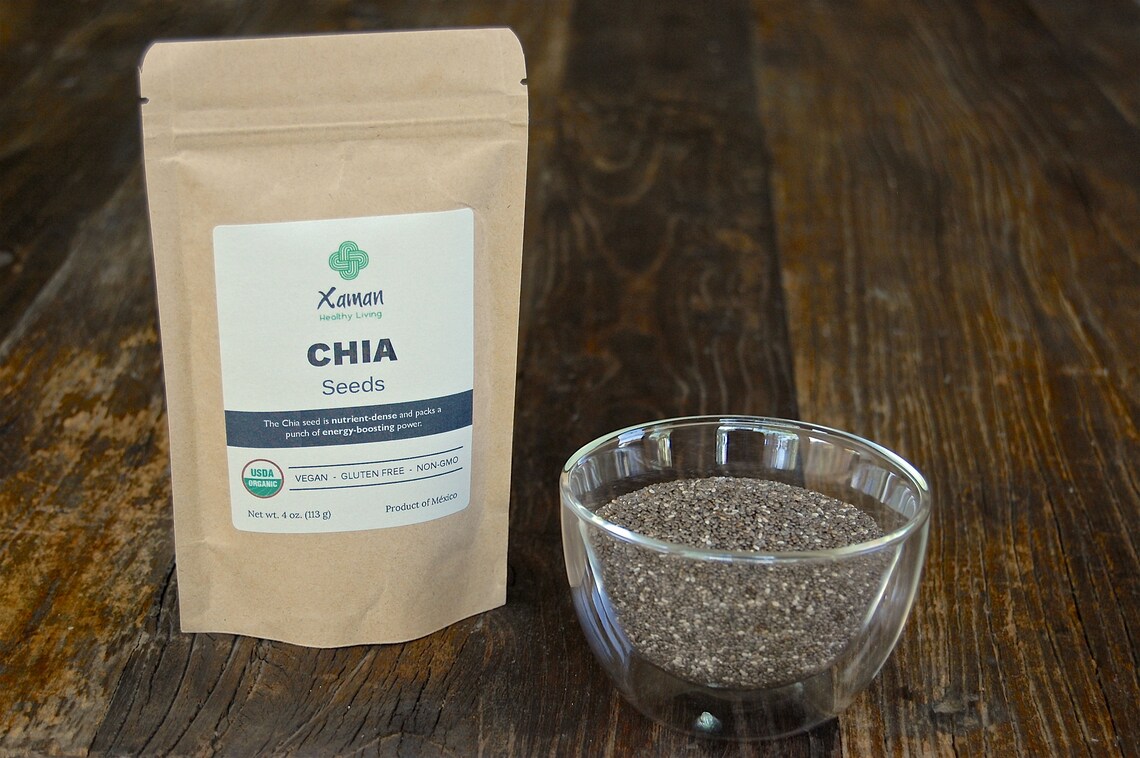Organic Chia Seeds From Mexico - OMEGA 3, Fiber, Nutrient Rich - Etsy
