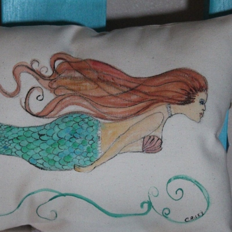Mermaid Pillow - Etsy