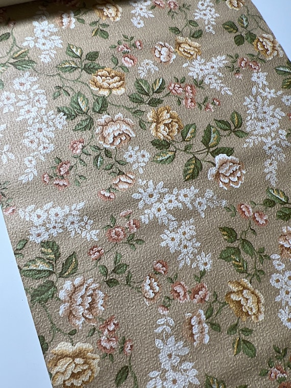 Vintage French Wallpaper Floral Wallpaper Textured Wallpaper - Etsy