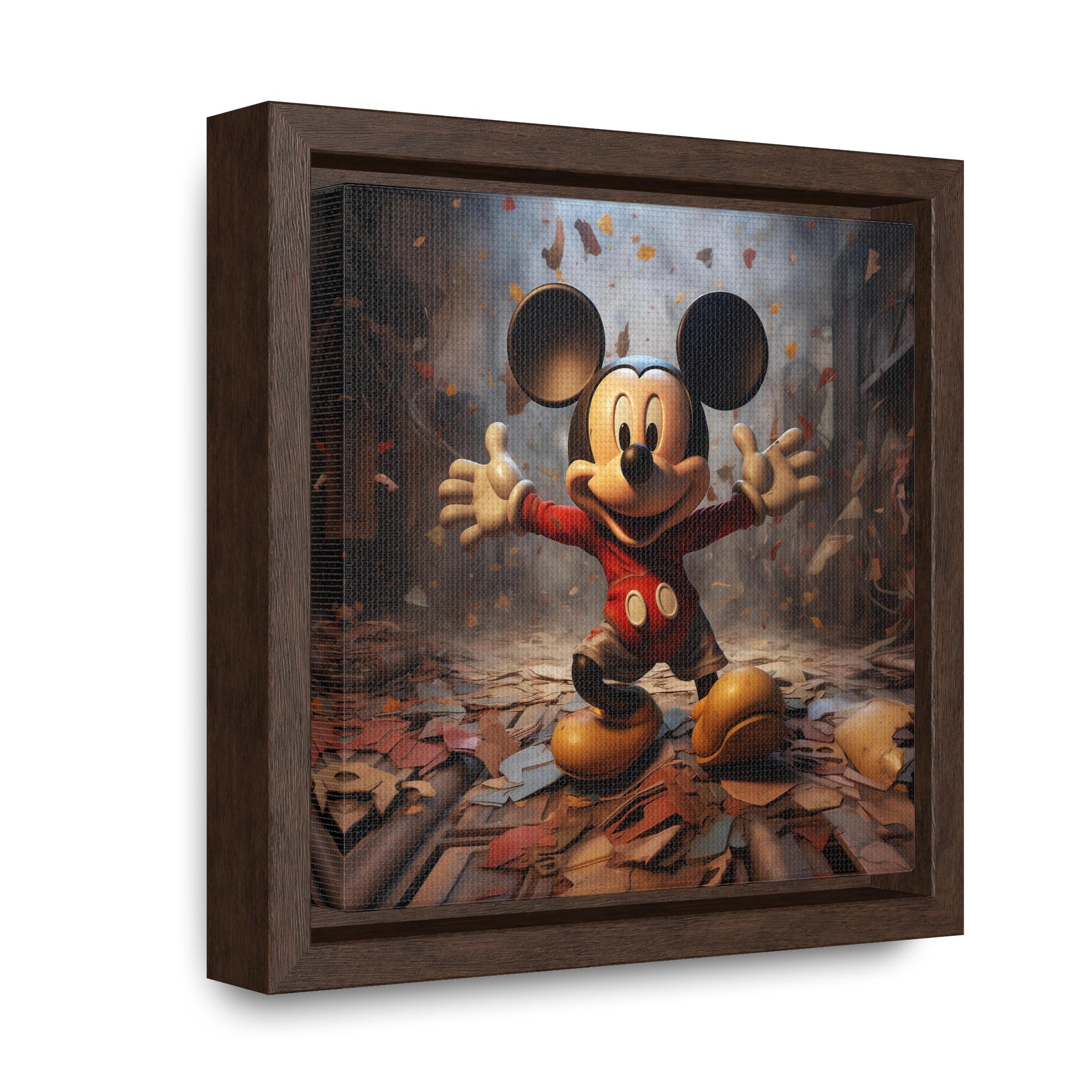 Hyper Realistic Mickey Mouse Gallery Canvas Wraps, Square Frame - Etsy