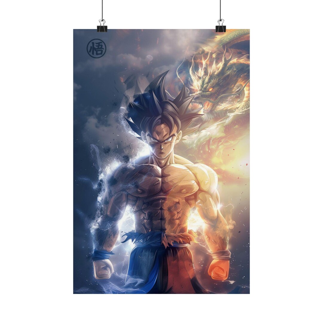 Anime Poster, Dragon Ball Z Goku Sheron Matte Vertical Wall Art, 12x18 ...