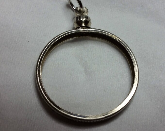 Solid 925 Sterling Silver Coin Bezel Mount Frame to Fit US Nickels and ...