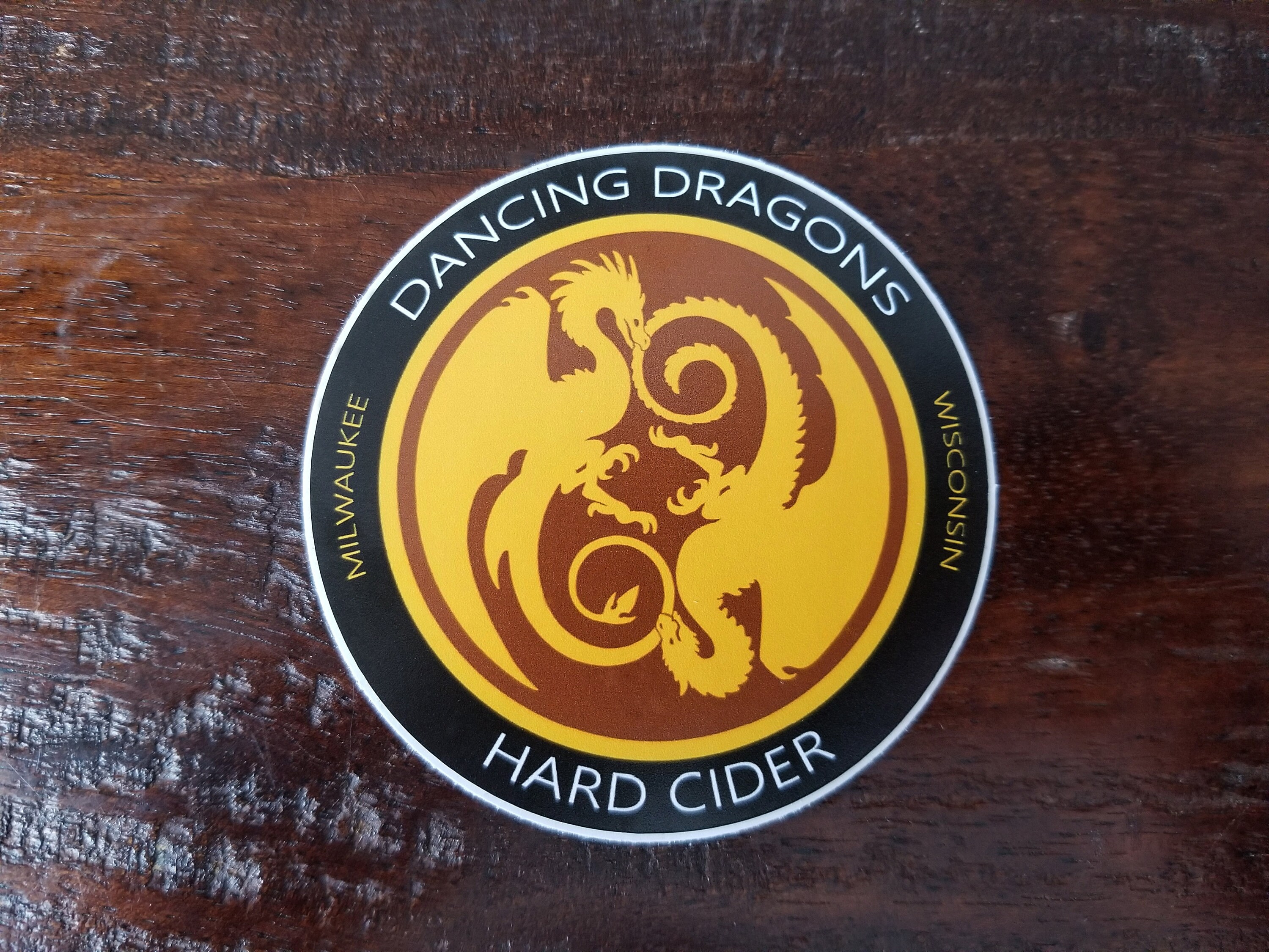 Dancing Dragons Hard Cider Sticker - Etsy