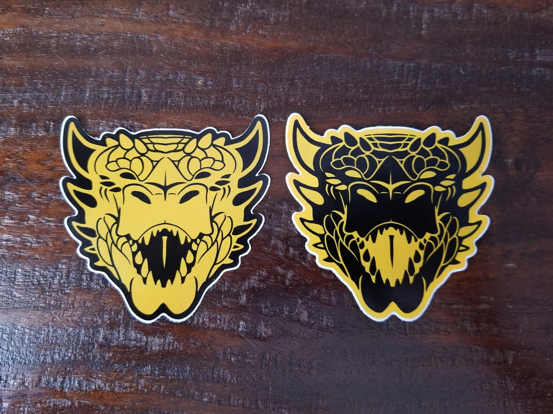 Dragon Head Sticker - Etsy