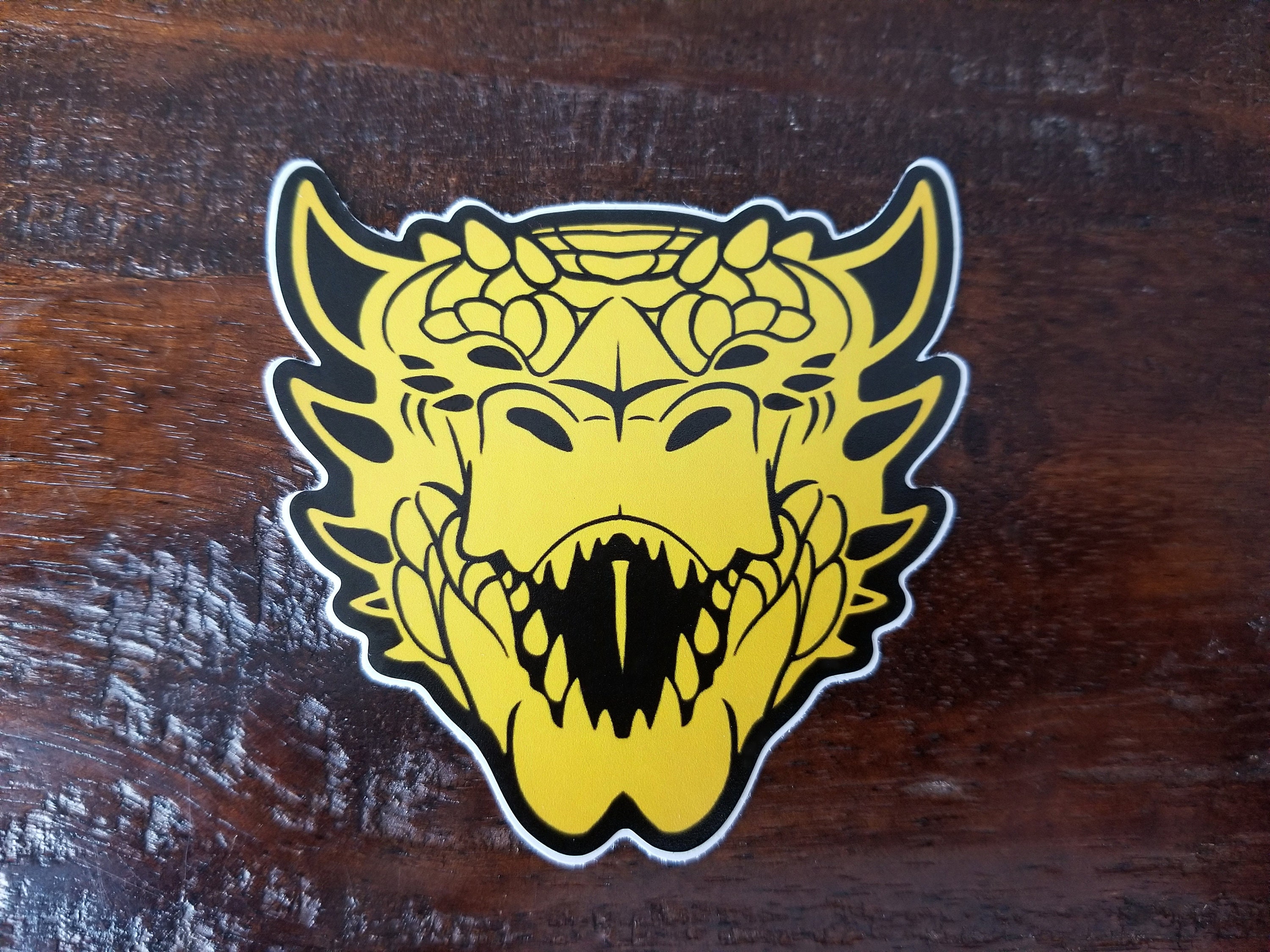 Dragon Head Sticker - Etsy