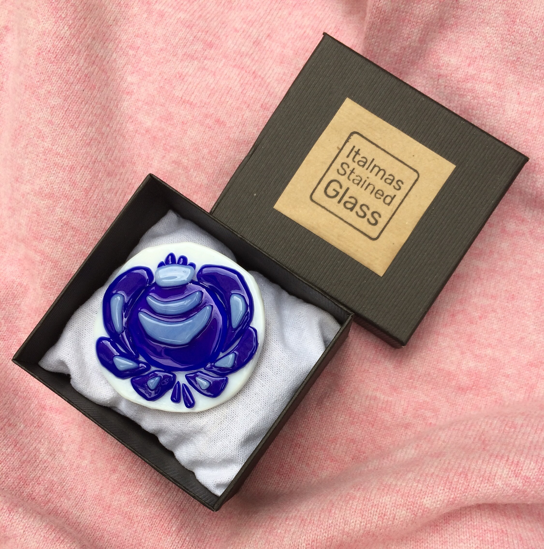 Blue Flower Brooch Coat Brooch Jacket Blue Flower Pin Flower Pin Flower ...