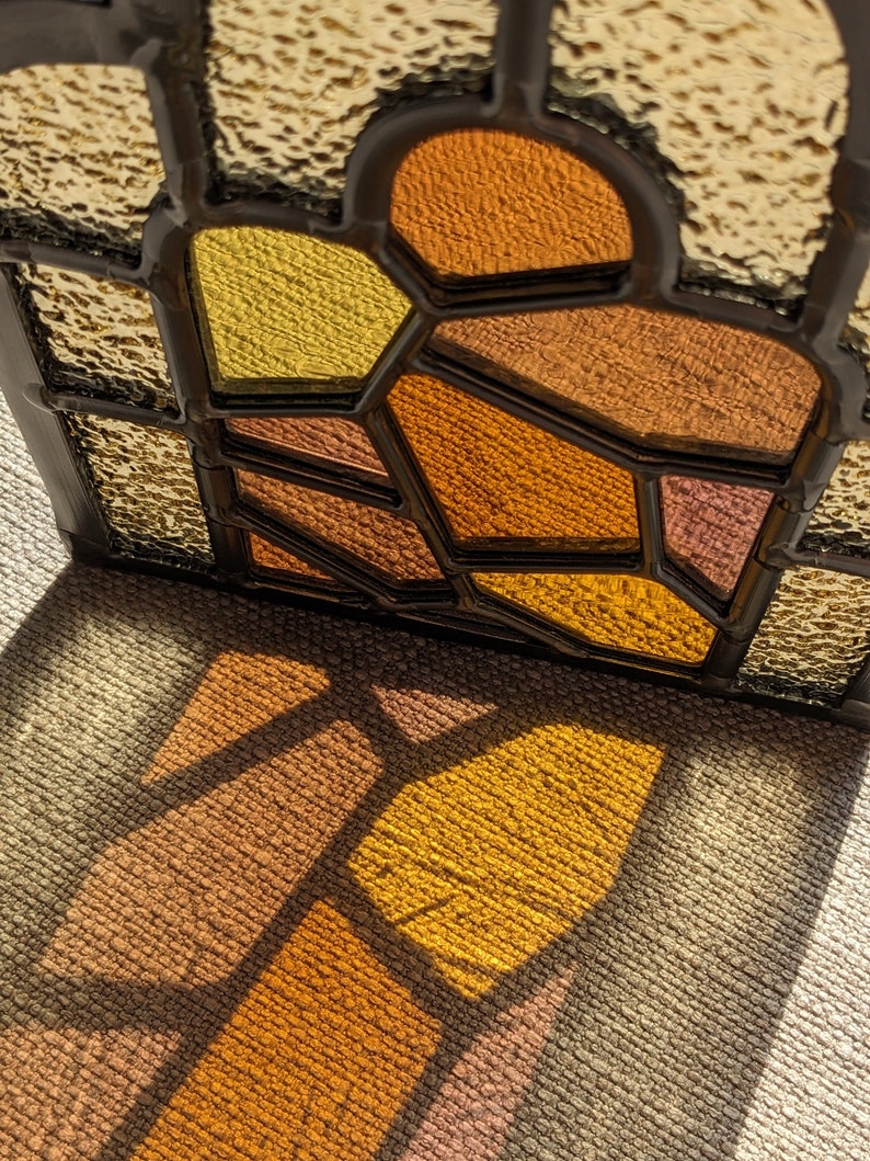 Miniature Stained Glass Window - Small Stained Glass - Miniature Leaded ...