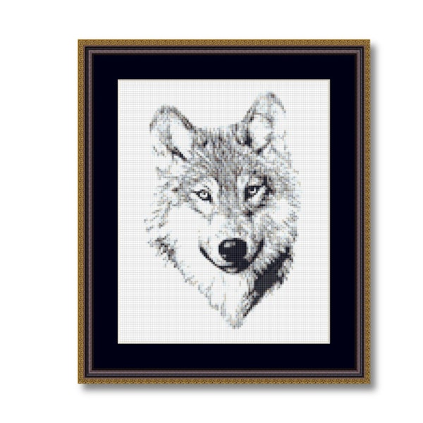 Wolf Cross Stitch - Etsy