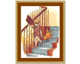 Christopher Robin Cross Stitch - Etsy