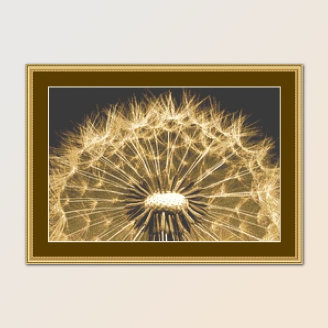 DANDELION Cross Stitch Pattern Chart Instant Digital Download - Etsy