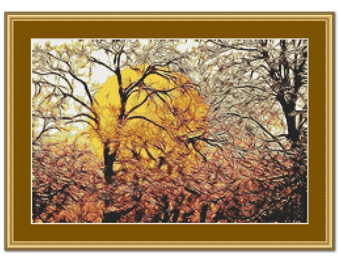 RETIREMENT SALE Sunrise Fractal Cross Stitch Pattern Instant - Etsy