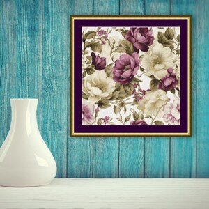 DOLLAR DAZE Floral Cross Stitch Pattern, Instant Digital Download ...