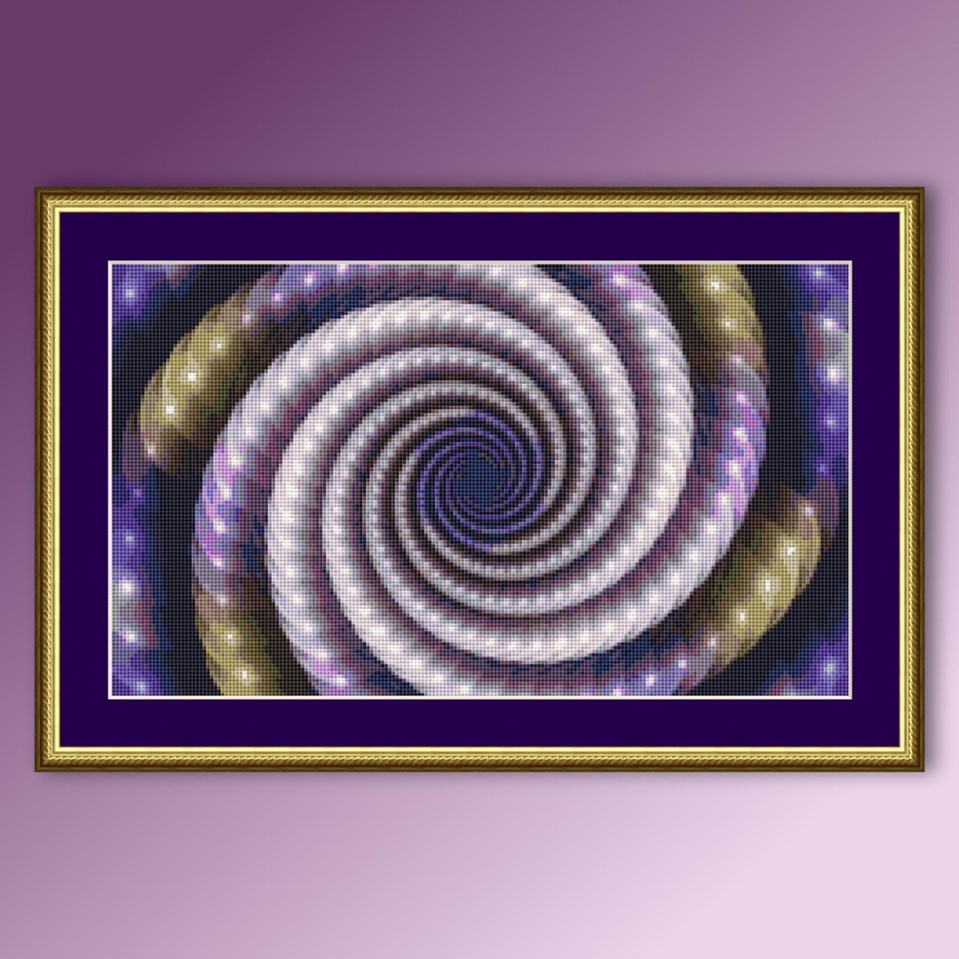 Printable Fractal #7 Cross Stitch Pattern, Instant Digital Download ...