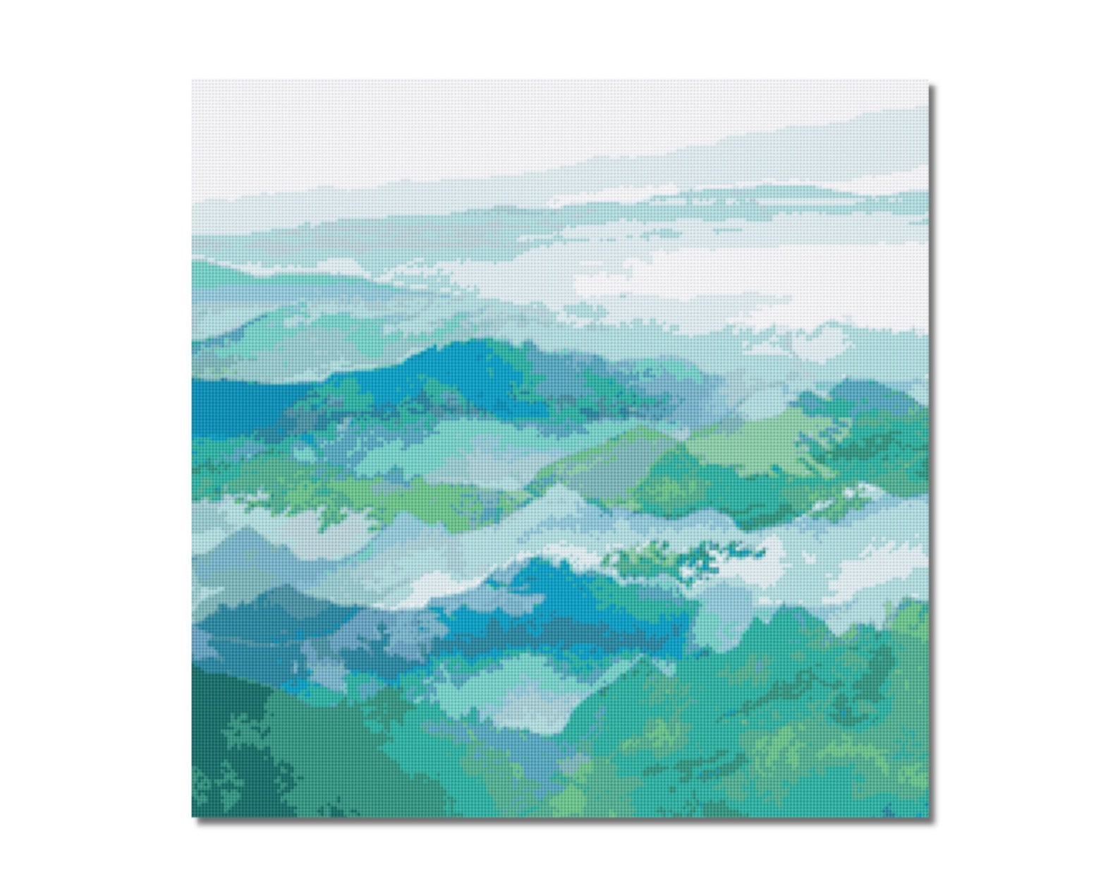 ABSTRACT MOUNTAINS Cross Stitch Pattern Instant Download - Etsy Canada